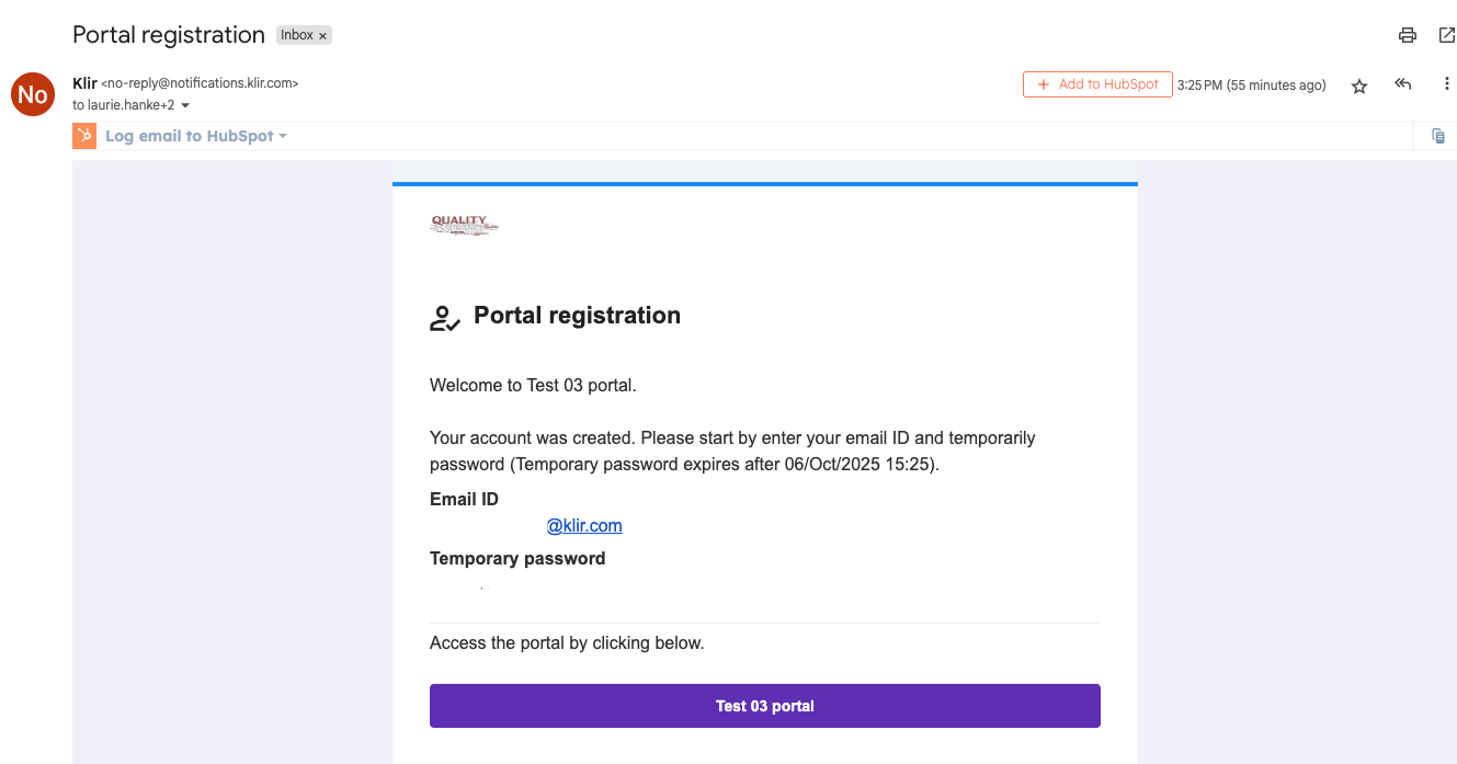 How to send a Portal Invite